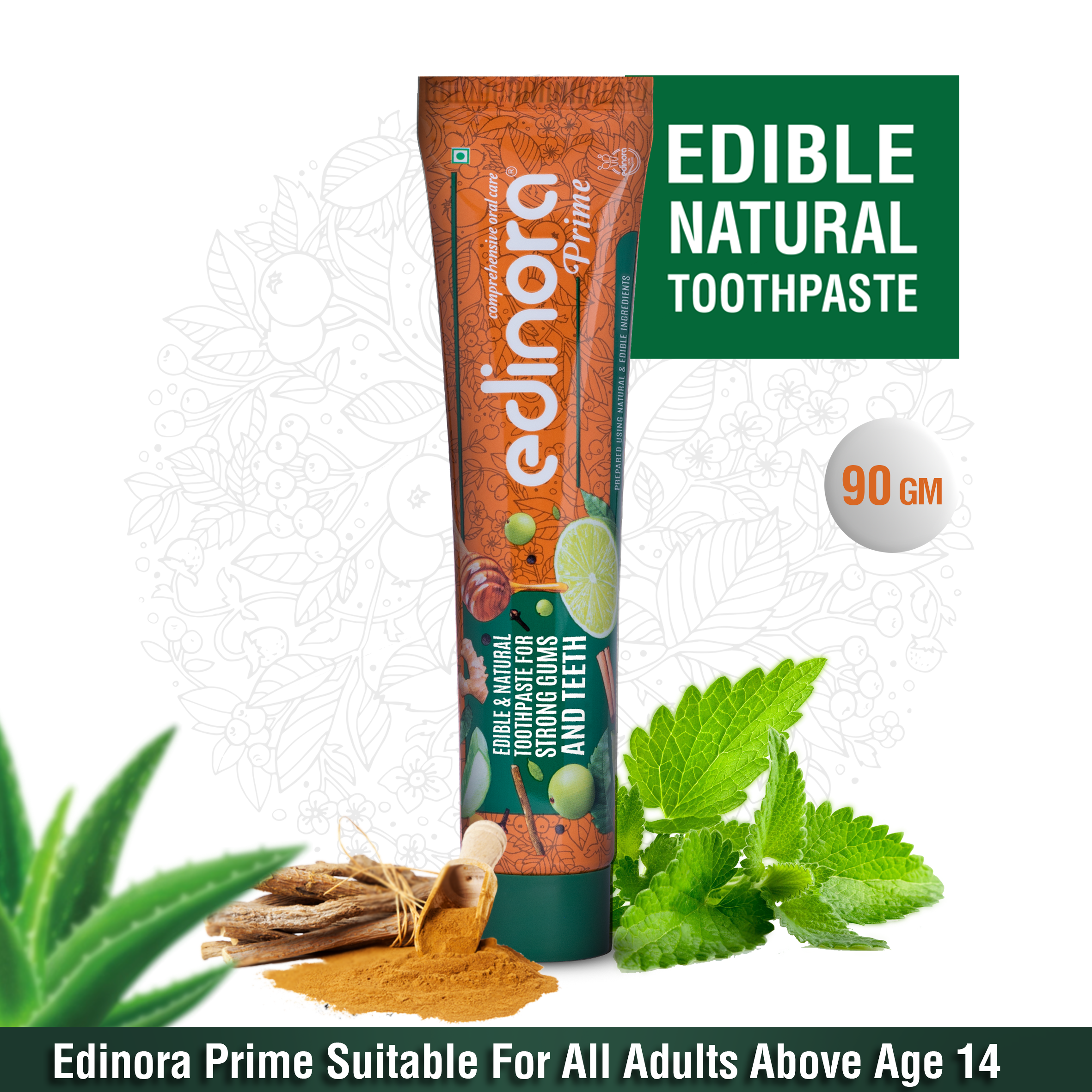 Herbal Toothpaste - Edible Toothpaste | Edinora