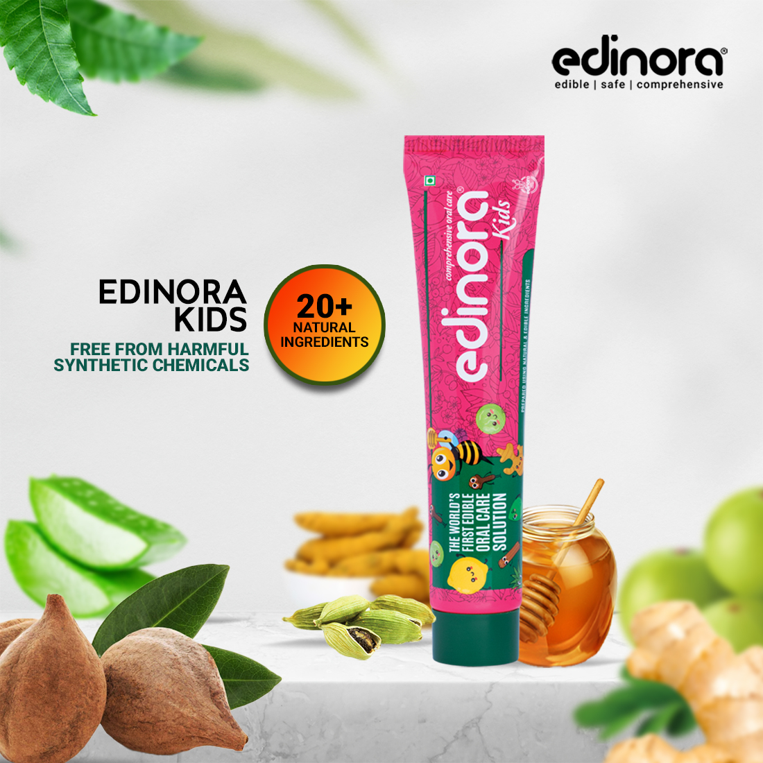 Herbal Toothpaste - Edible Toothpaste | Edinora
