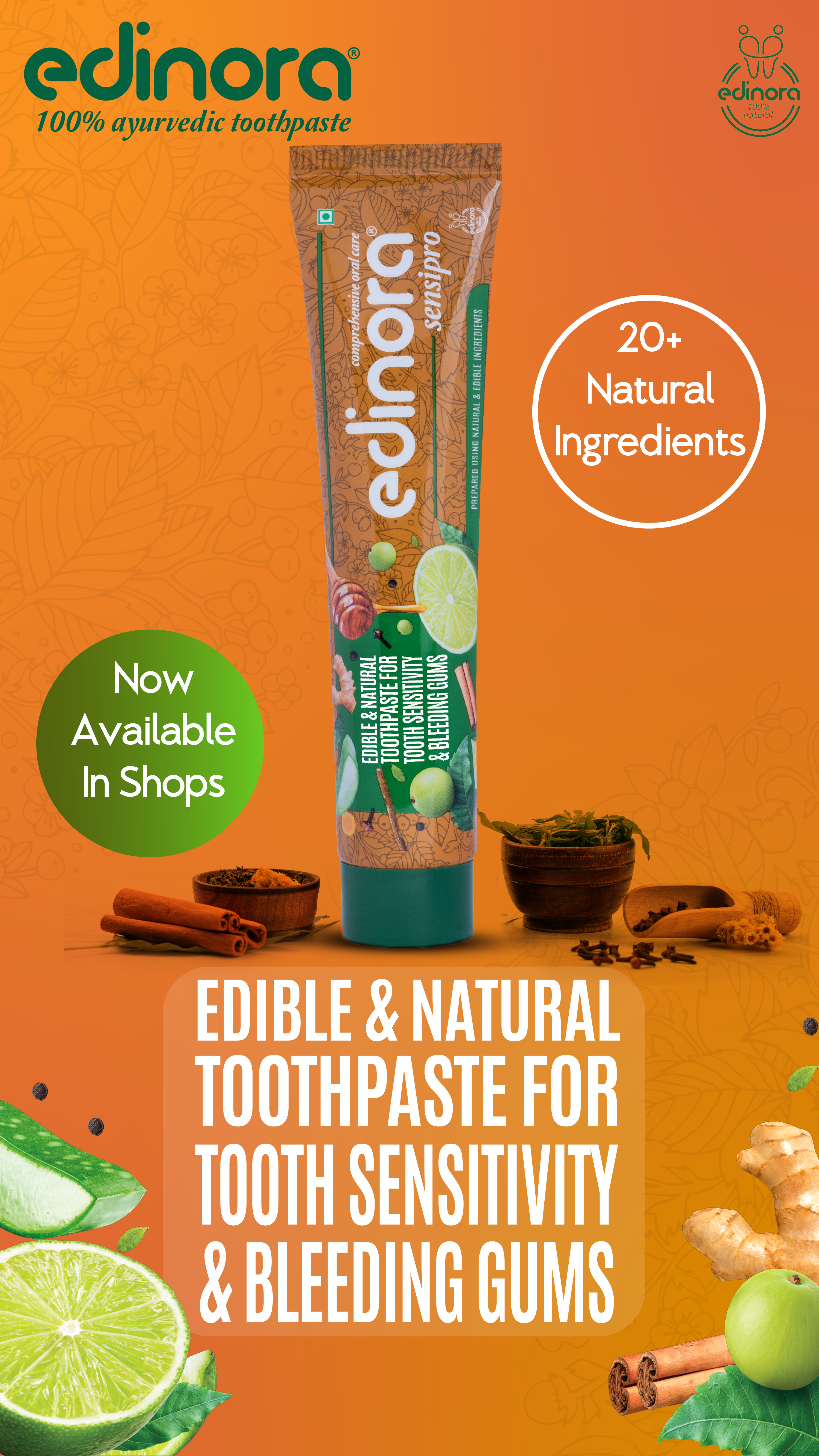 Herbal Toothpaste - Edible Toothpaste | Edinora